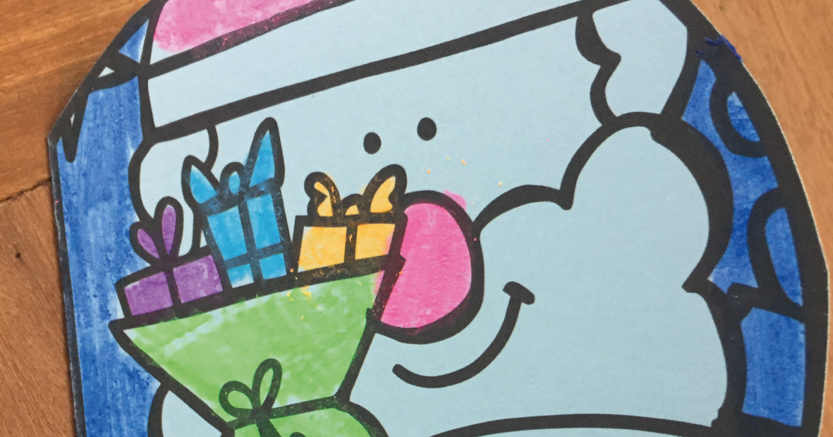 Christmas Card Freebie + 2D Shape Art Projects | From the Pond