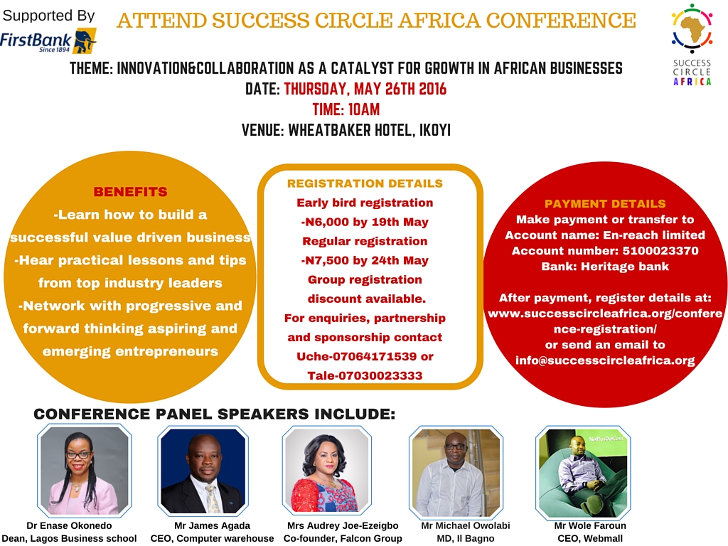 EVENT: Success Circle Africa Conference 2016 ~ An Entrepreneur's journey