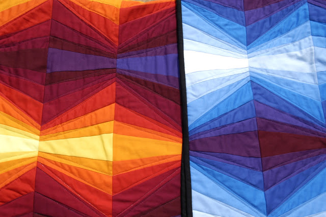 Quilt Story: Awesome Fire & Ice Quilt from the cute life