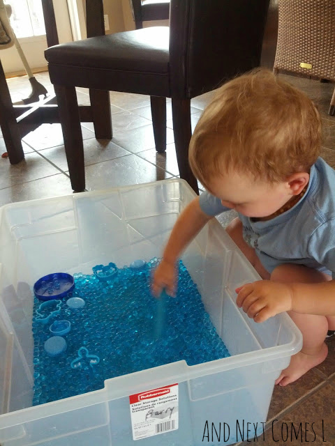 Color Sensory Bins: Blue | And Next Comes L - Hyperlexia Resources