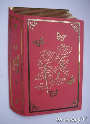 Cards ,Crafts ,Kids Projects: Book shaped card tutorial and template