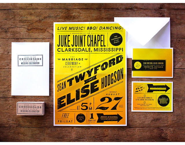 Because It's Awesome: type tuesday || vintage music inspired invitations