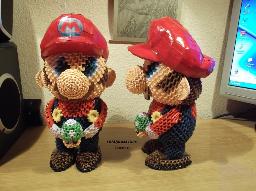 SUPER MARIO BROS EN ORIGAMI