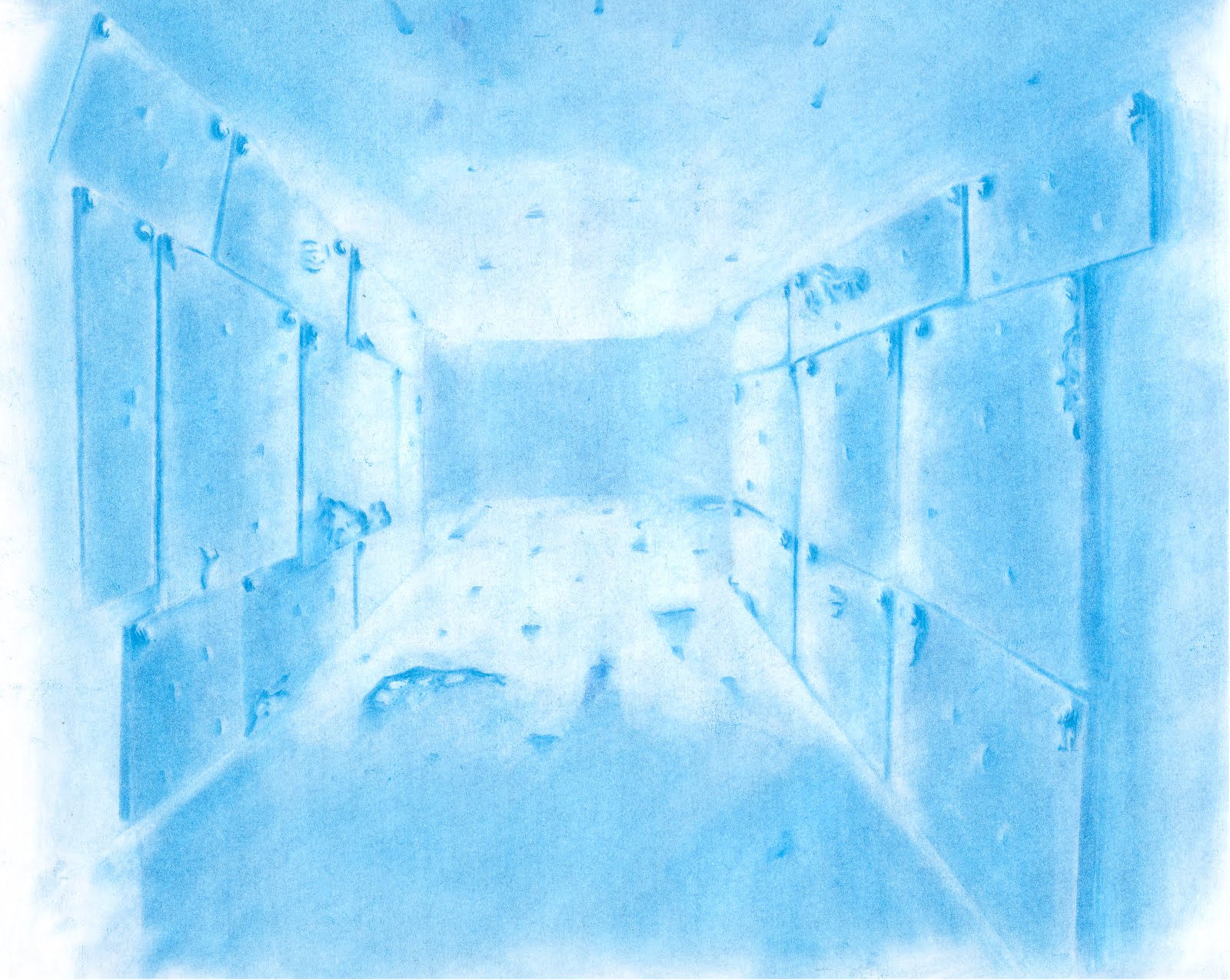 Beth Dawson's Gallery: Blue Render Drawings for School Project