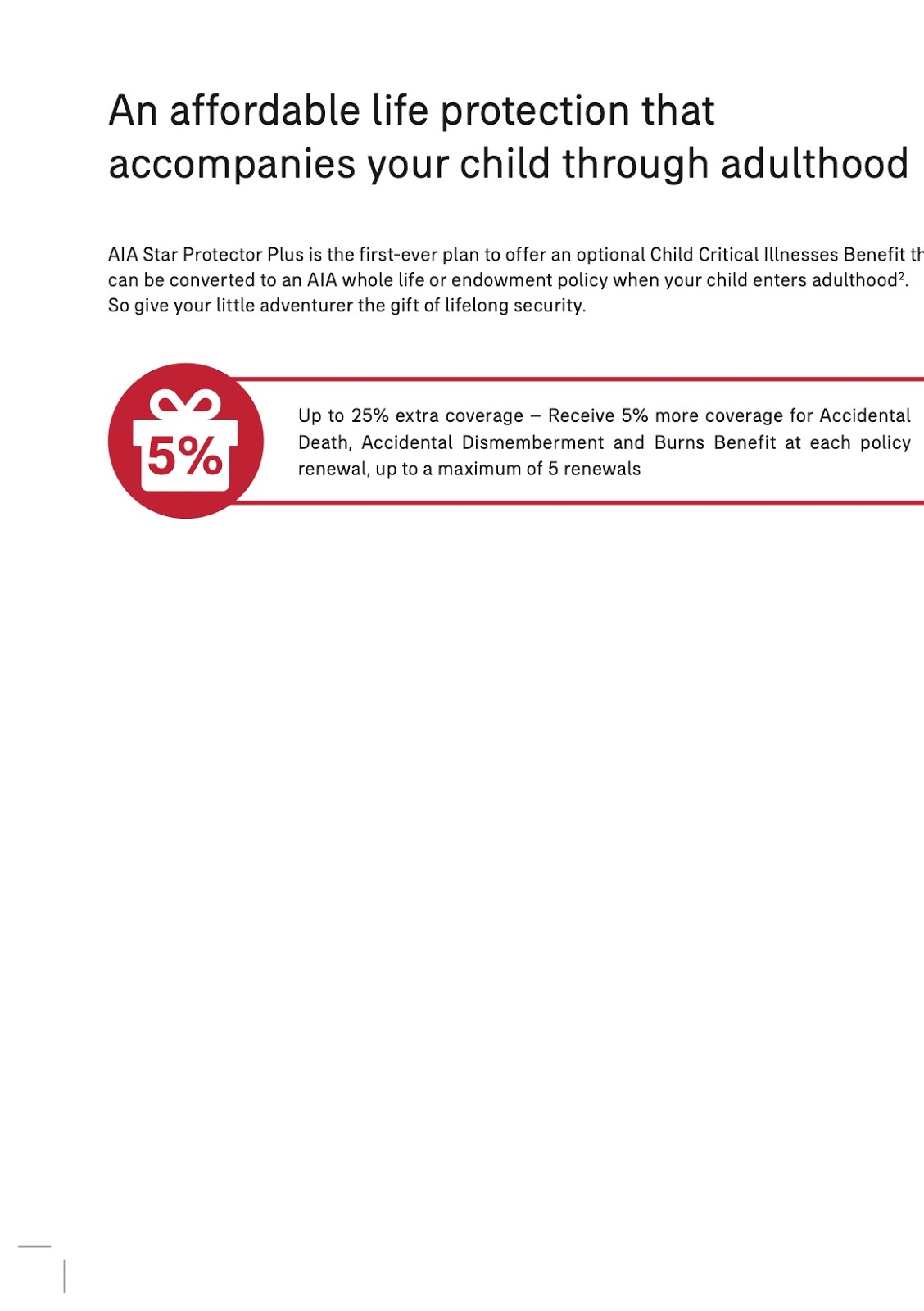 Insurance Brochure: AIA STAR PROTECTOR PLUS