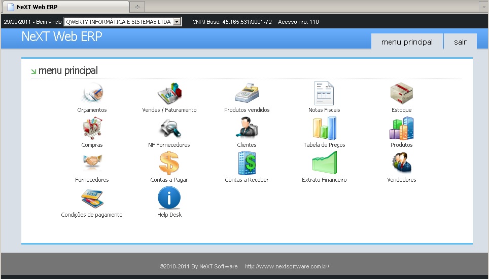 NeXT Software - Sistemas ERP e Nota Fiscal Eletrônica (NF-e / NFS-e ...