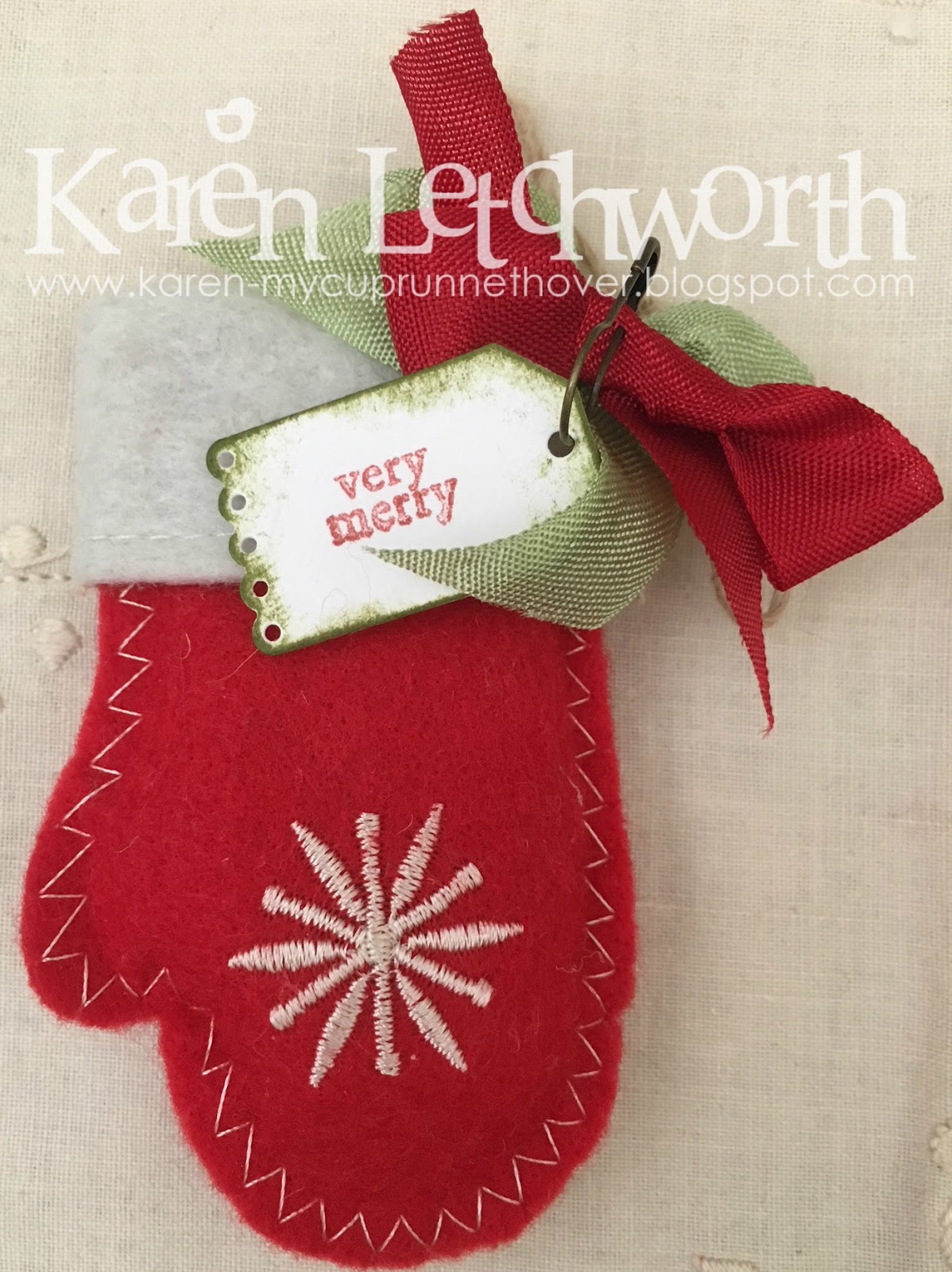 My Cup Runneth Over: Wool Felt Christmas Gift Tags