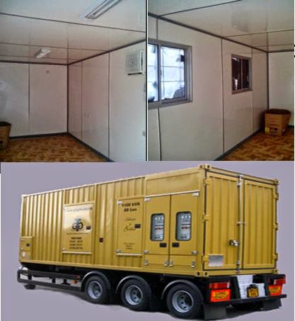 Kusen Aluminium Pintu Kantor Kontainer