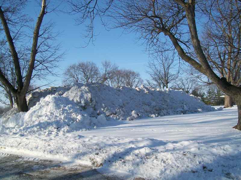 Rensselaer Adventures: Snow piles