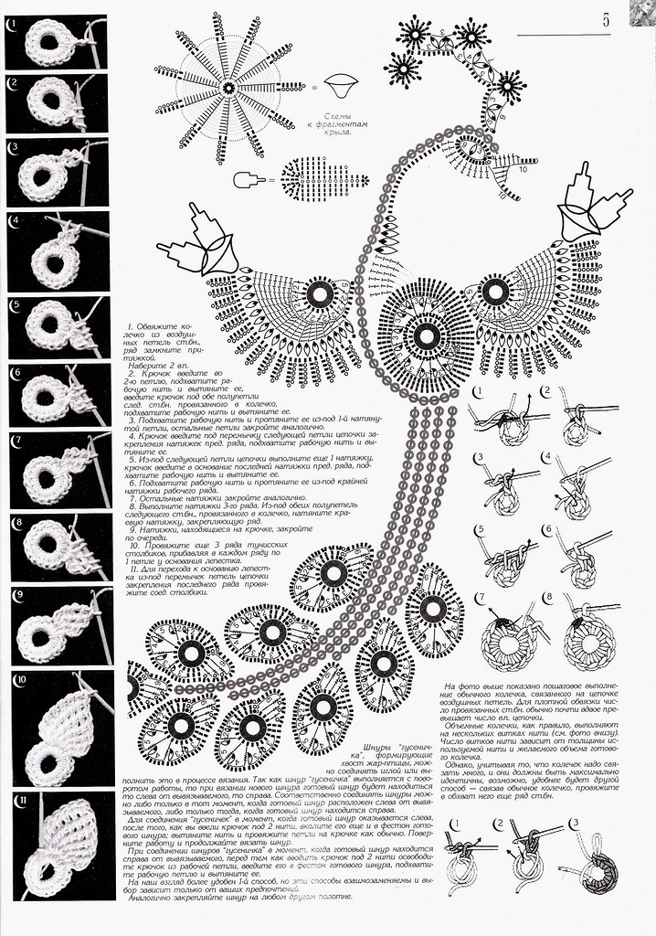 Tina's handicraft : 100 charts for crochet irish motifs