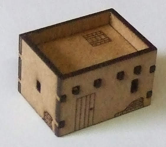 10mm Wargaming: 10mm Scale Adobe Buildings from Laser Craft Art