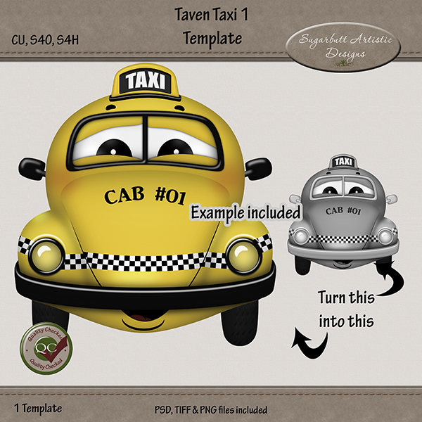 Sugarbutt Artistic Designs: New Taxi Themed Templates in Store
