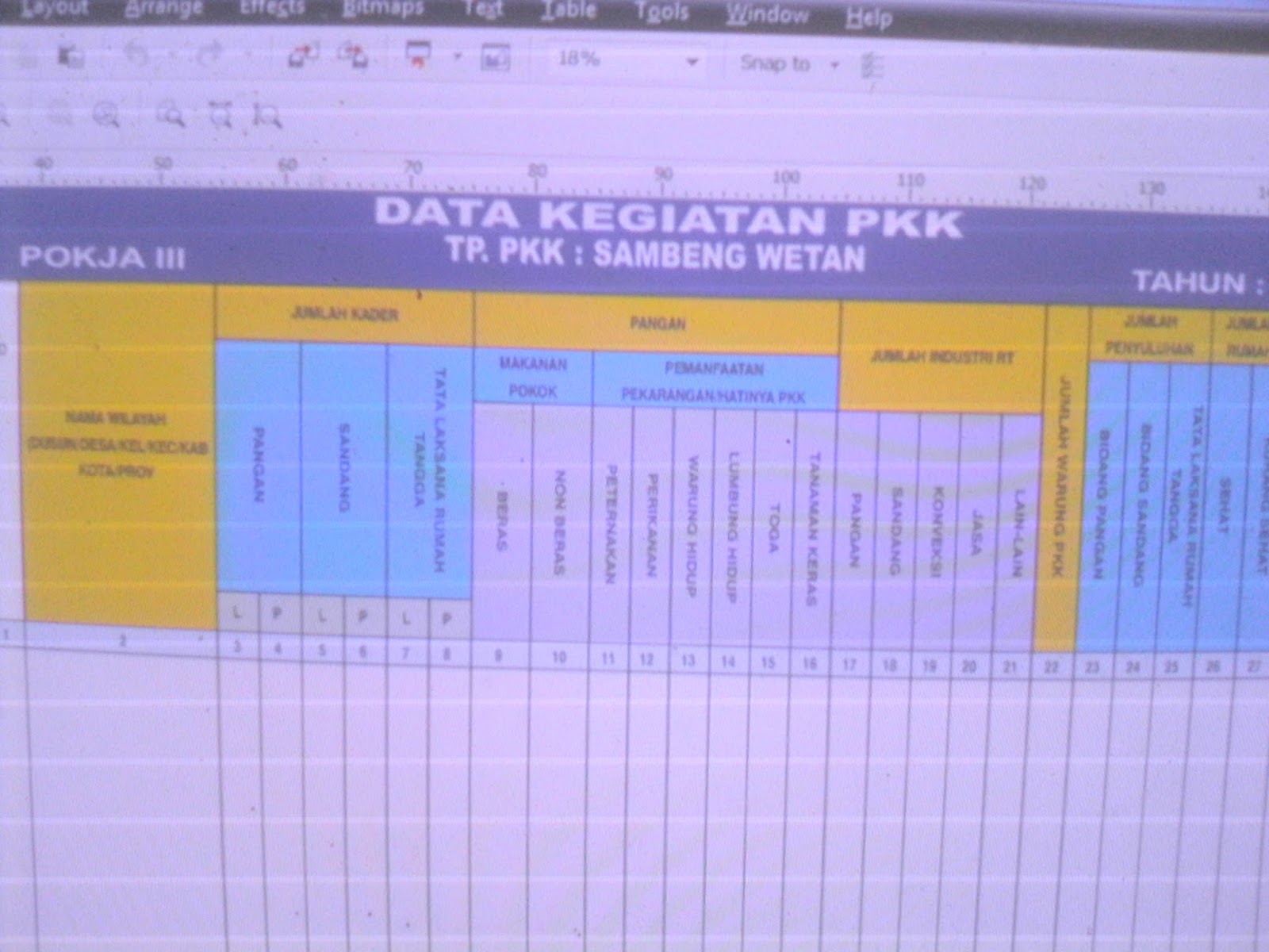 galery pendidikan: Papan Data PKK Format Terbaru