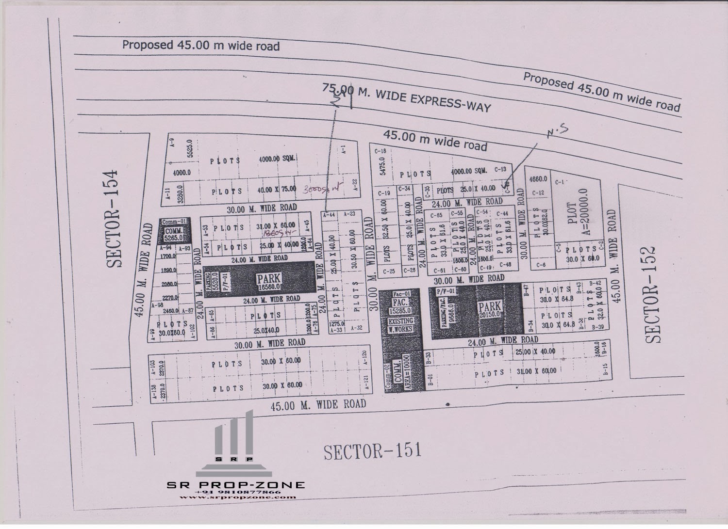 Layout Plan of Noida Sector-153 HD Map - Greater Noida Industry I BUY I ...