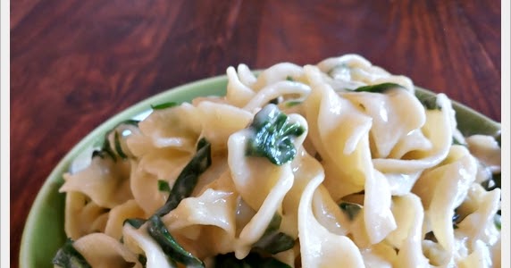 Creamy Spinach Parmesan Noodles