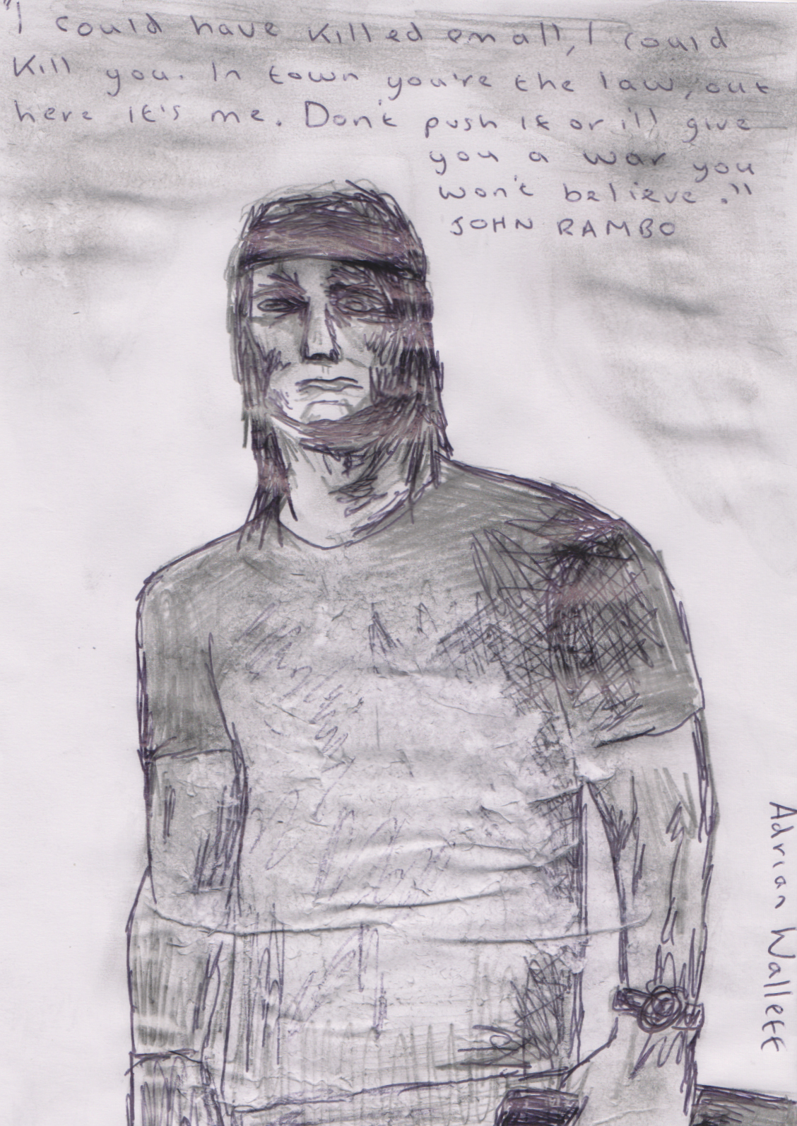 A Piece of Art Everyday: John Rambo - Artwork