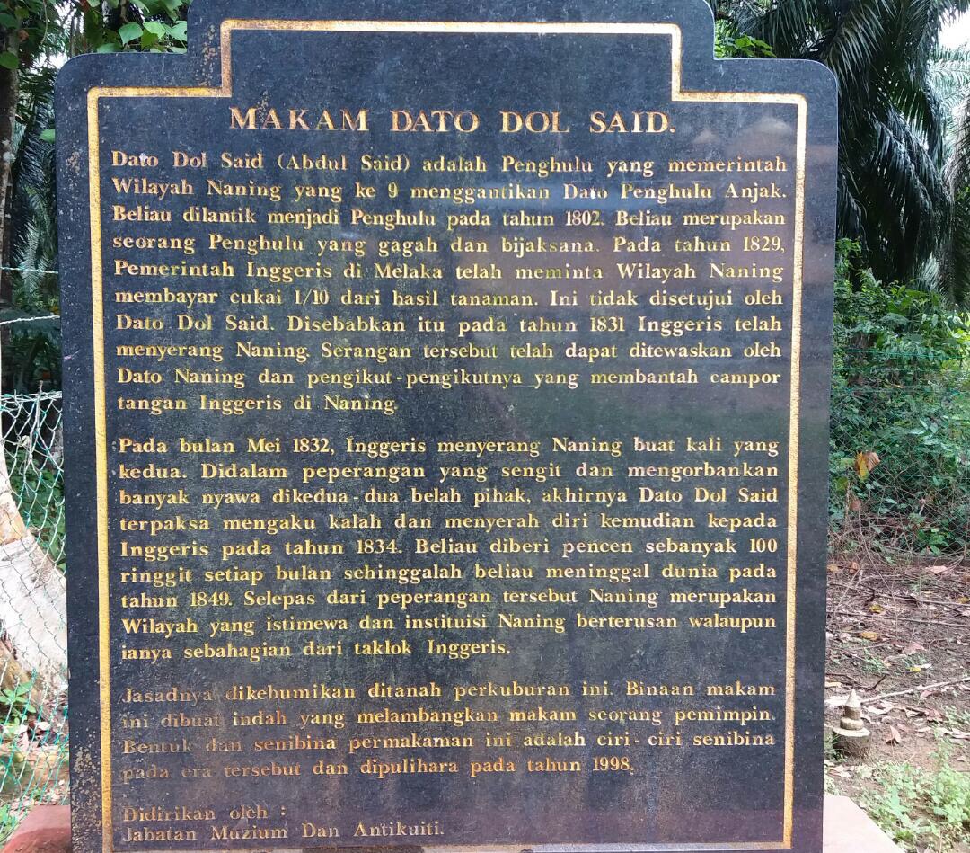 SUHAIZANNOH: DOL SAID PAHLAWAN NANING - ASPIRASI ORANG MUDA DALAM ...