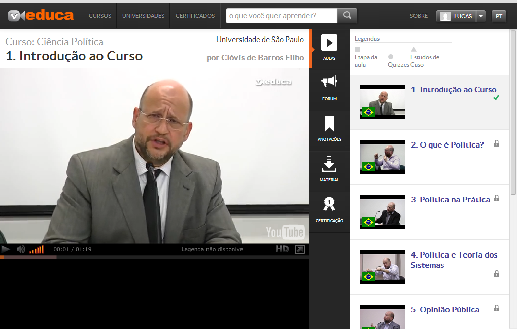 Paradido: Cursos Online (Grátis) - Veduca