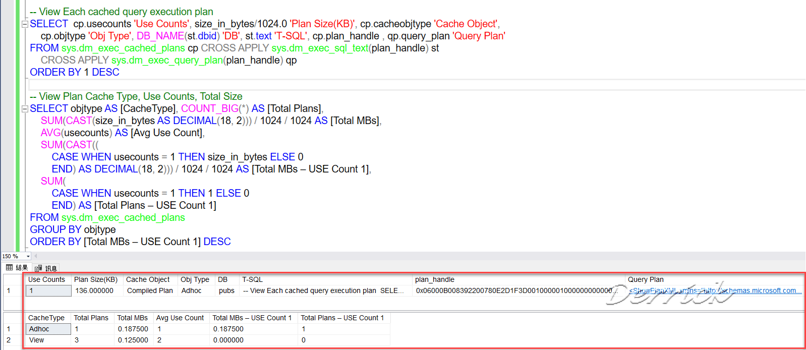 德瑞克：SQL Server 學習筆記: DBCC FREEPROCCACHE - Remove the specific plan from the cache - 由 Plan Cache ...