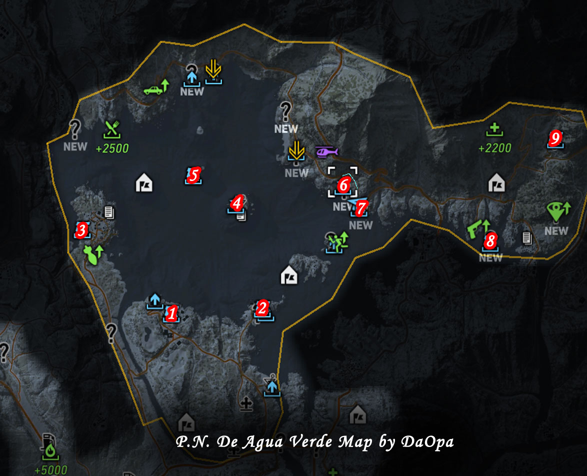 Ghost Recon Wildlands: P.N. De Agua Verde Map