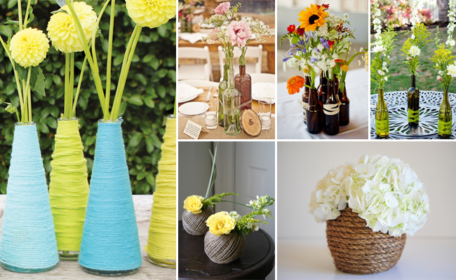 diy home: DIY Flower Vases