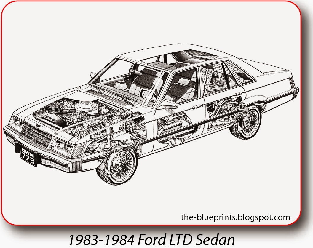 Vector Blueprints - Cars, Trucks, Busses and others: Ford - Illustrations