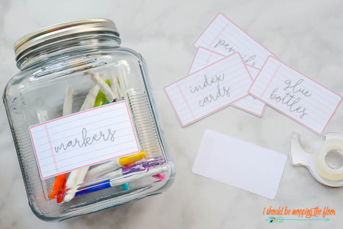 Free Printable School Supply Labels | i should be mopping the floor