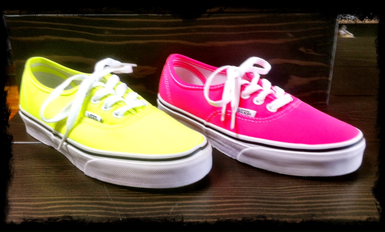 RELIEF SKATE SUPPLY: NEW VANS NEON AUTHENTICS