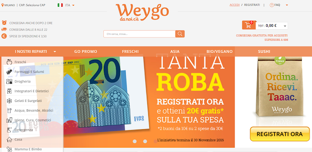 Vita da Sbally: Weygo # Un nuovo modo di fare la Spesa Online