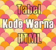 Tabel Nama dan Kode Warna HTML - Humotorial