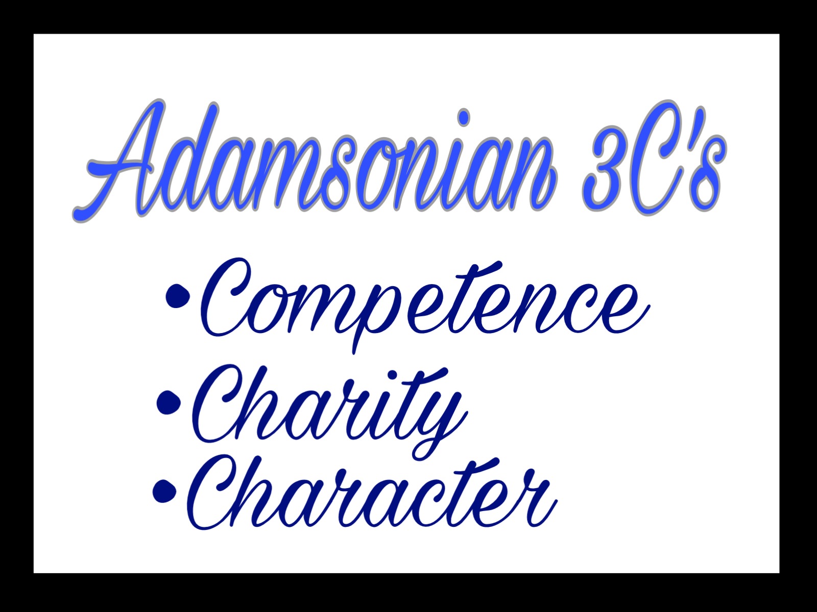 History of the 3C's of Adamson University