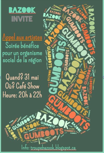 Bazook - troupe de gumboots: Bazook invite - Appel aux artistes
