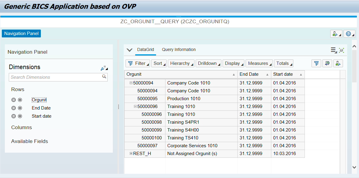 SAP ABAP Central: How to consume a hierarchy in CDS view analytical query