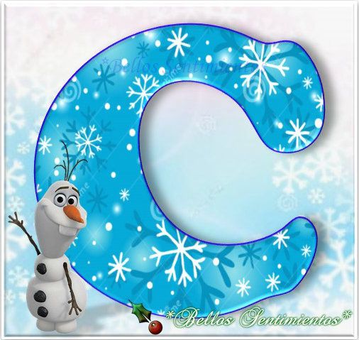 Lindo Alfabeto de Olaf. Olaf Cute Free Printable Alphabet. - Oh my ...