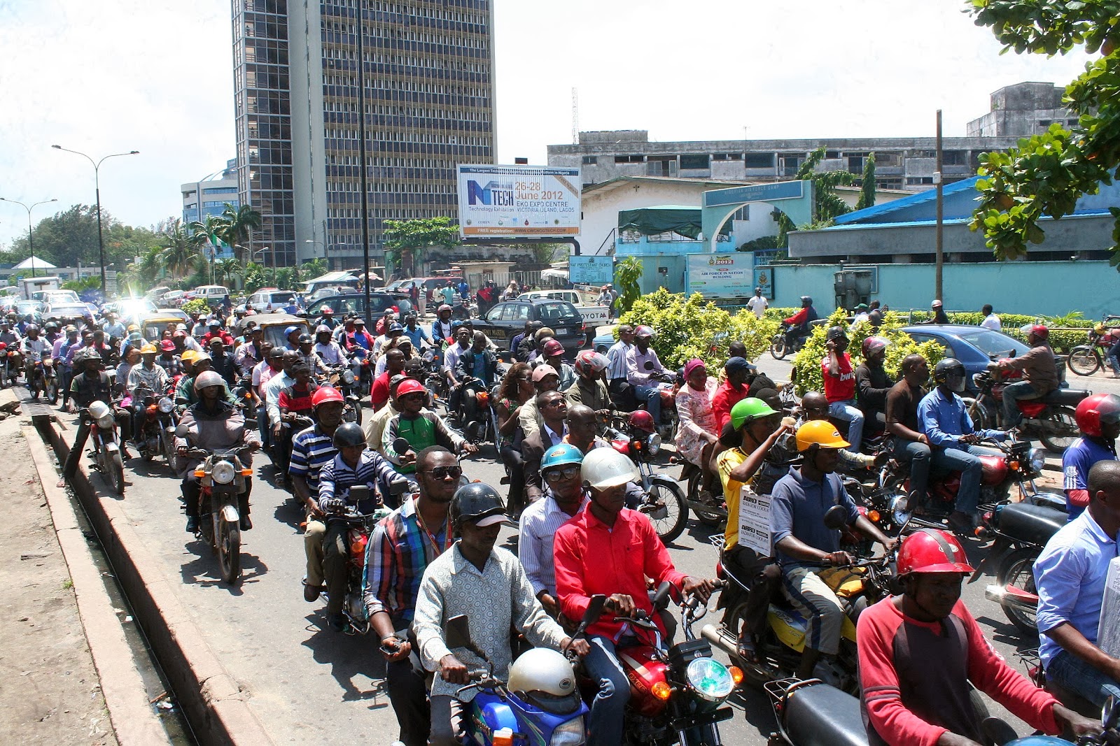Photos of Nigeria: Sights of Okada (Commercial Motorcycles) on Nigerian ...