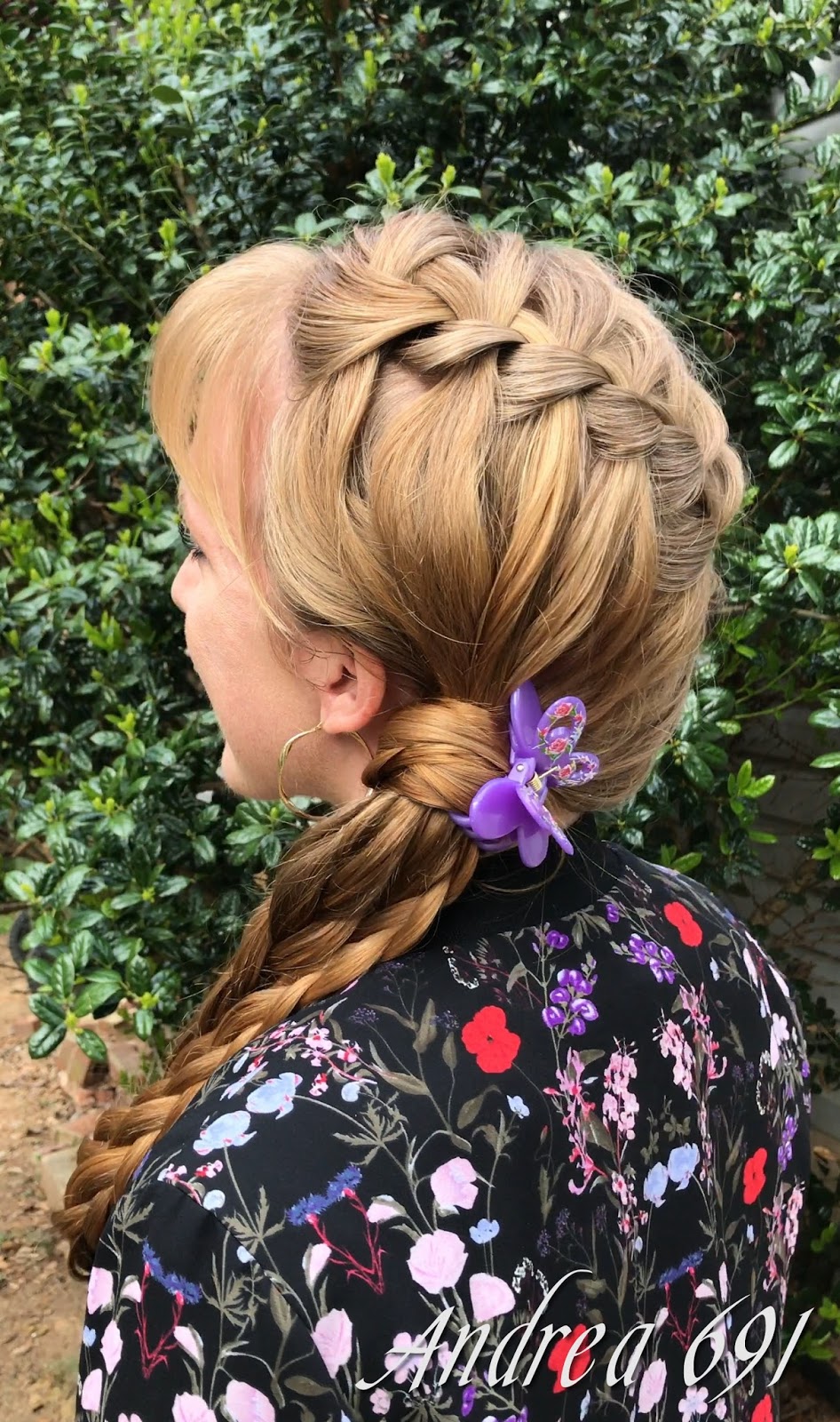 Braids & Hairstyles for Super Long Hair: A waterfall braid to go ...