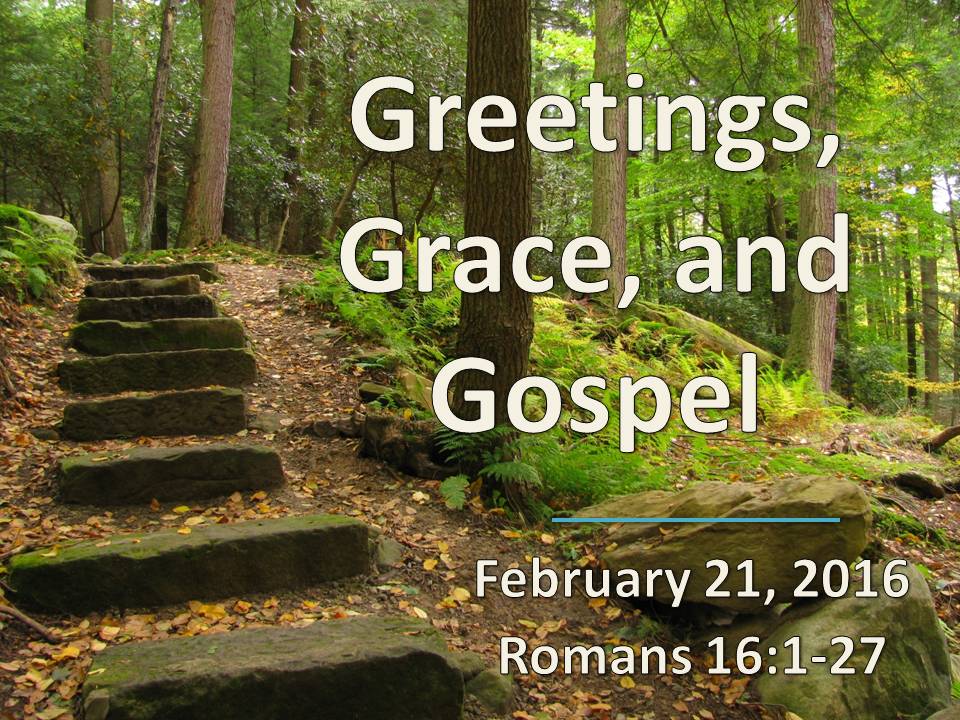 [Matt's Messages] “Greetings, Grace, and Gospel” ~ Matt Mitchell - Hot ...
