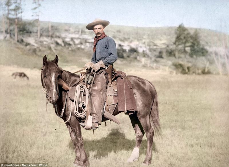 Old West in Color: Colorized Pictures of Cowboys From the Late 19th to ...