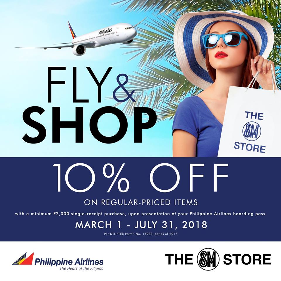 Manila Shopper: PAL x SM Stores Fly & Shop Promo: til July 2018