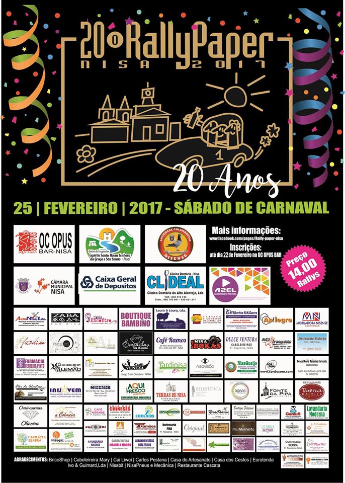 Jornal de Nisa: Rally Paper de Nisa comemora 20 anos