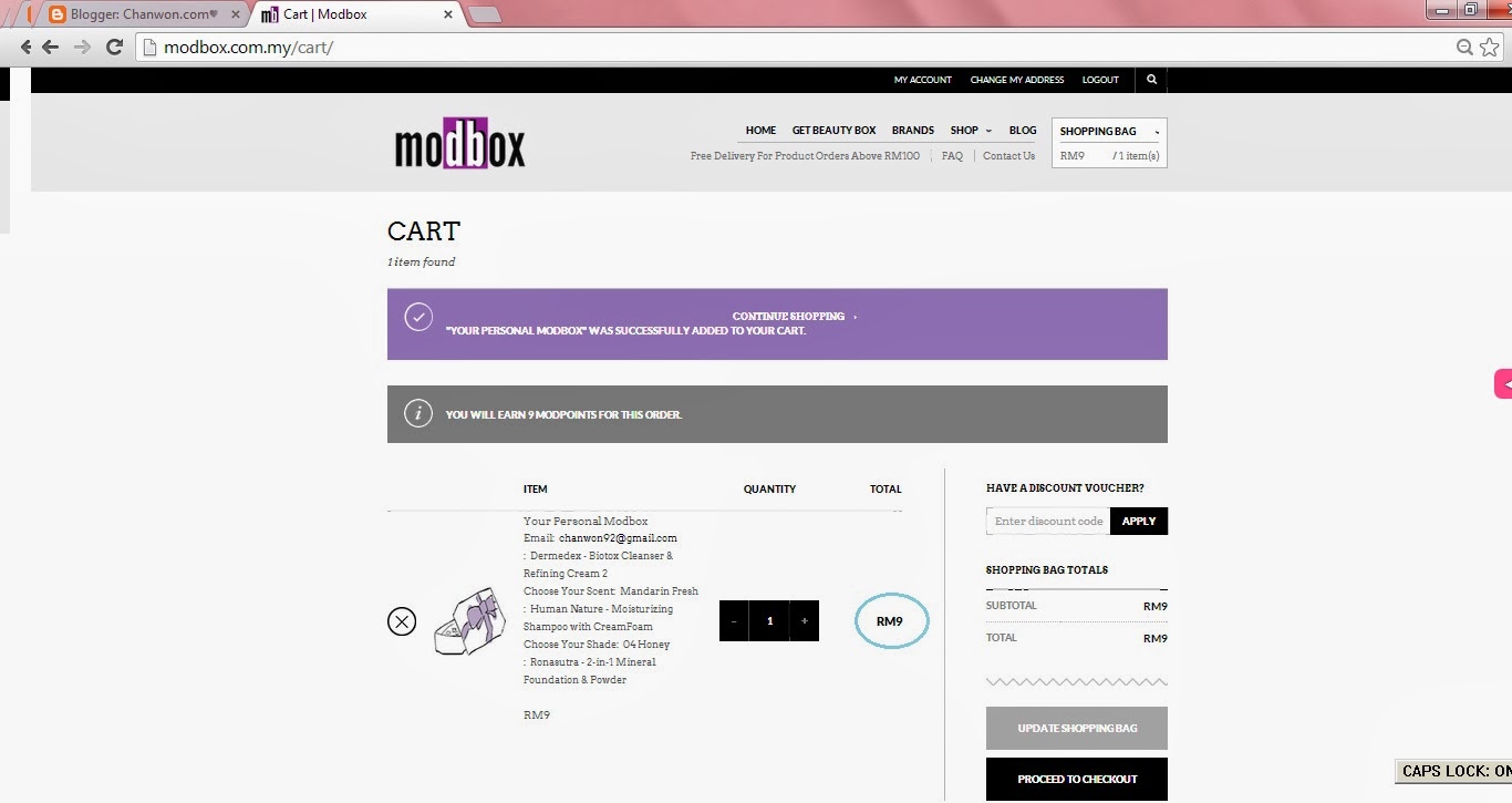Modbox.com.my & Beauty Box Review ♥ | Chanwon.com | Travel & Beauty Blogger