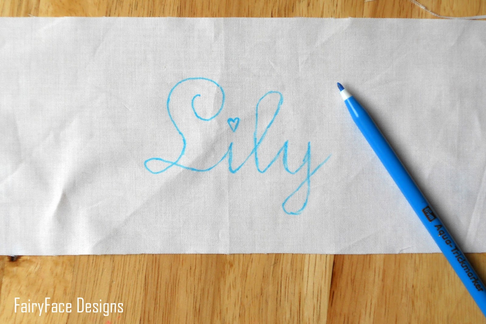 FairyFace Designs: Hand Embroidery Tutorial: How to Personalise a Baby ...