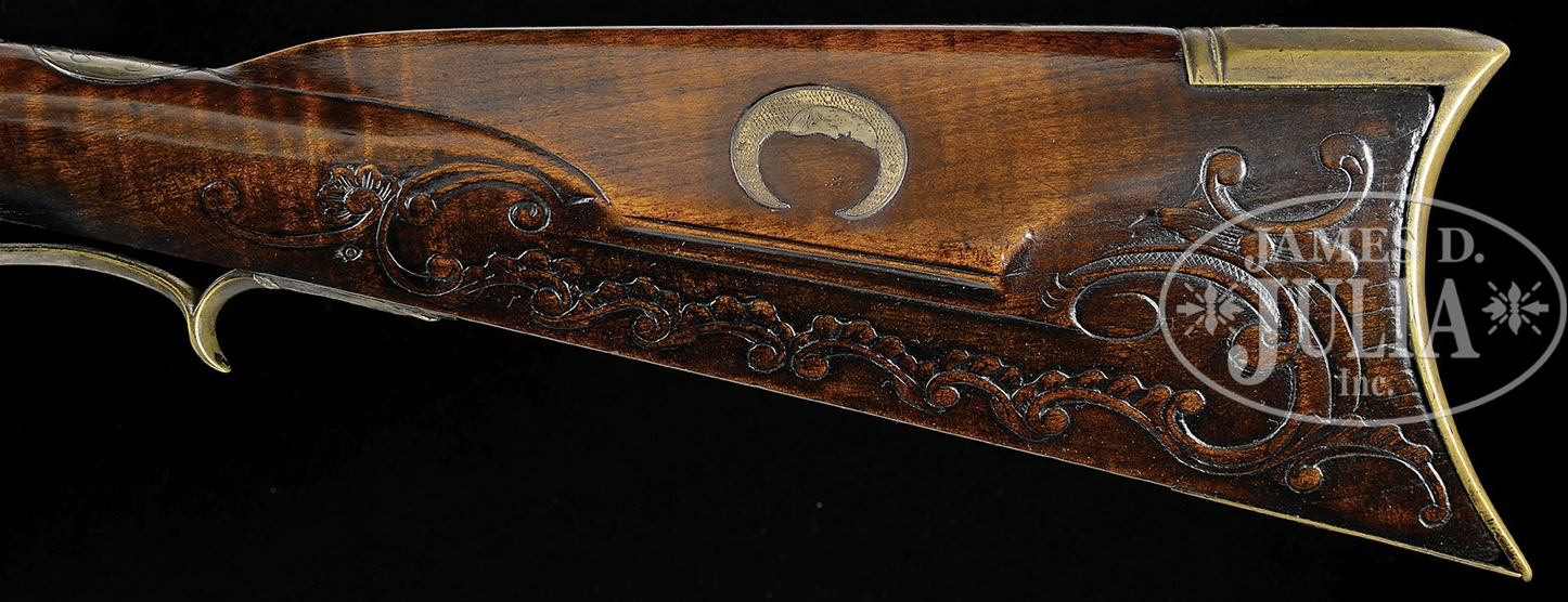 Contemporary Makers: Relief Carved Golden Age Flintlock Rifle by Adams ...