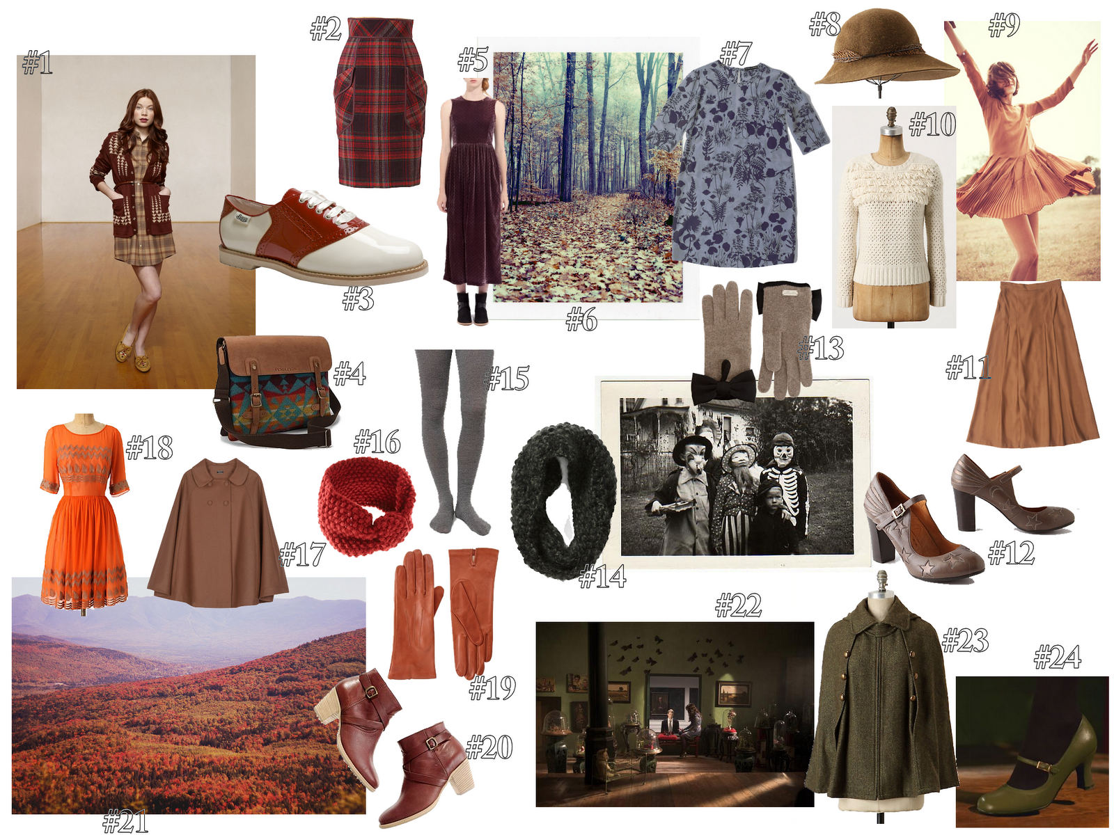 A World In Reverse: Autumn Style Inspiration Collage