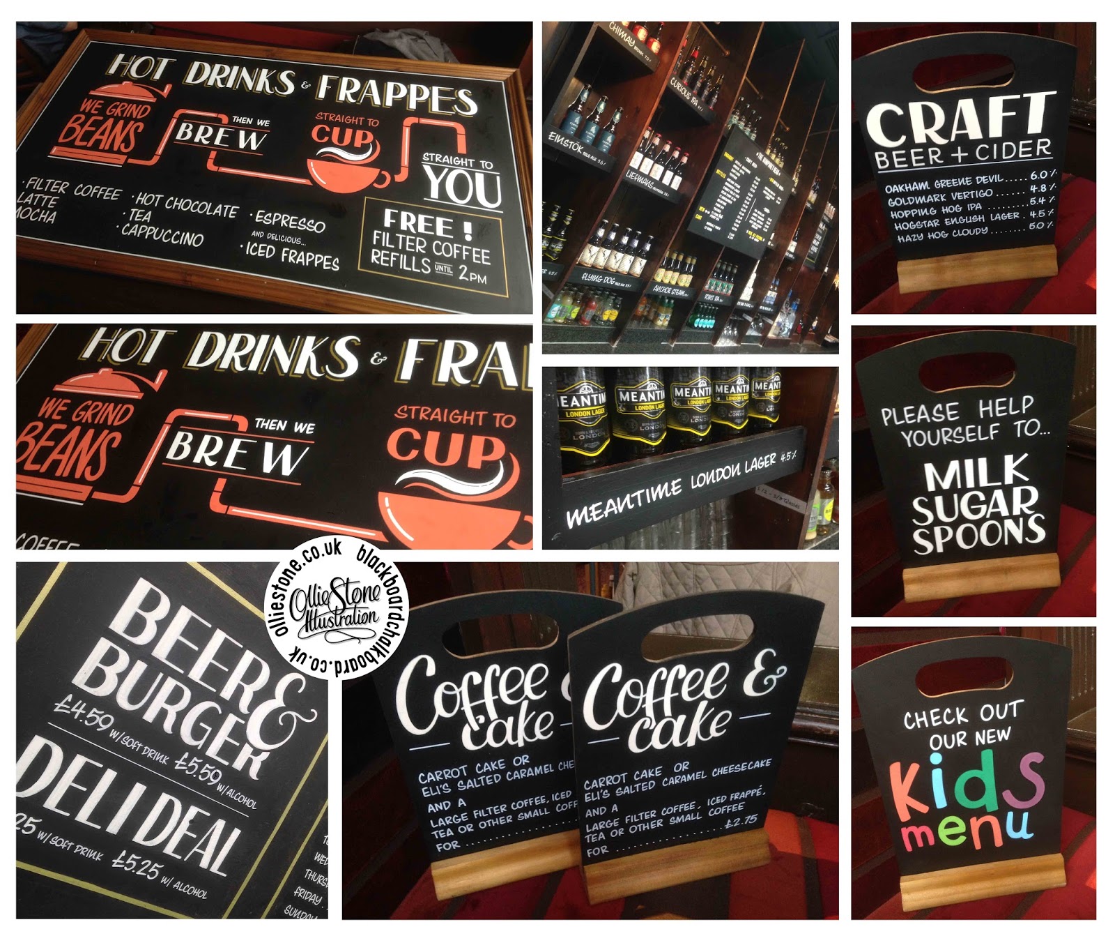 Blackboard Chalkboard Sussex by Ollie Stone: Pub chalkboards and ...