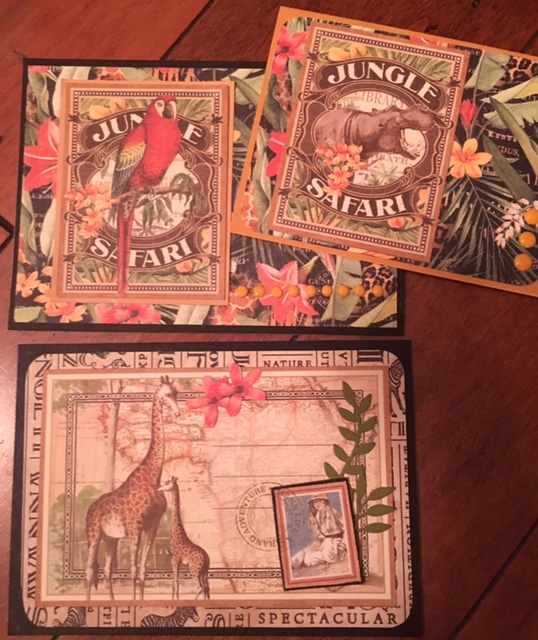 Beverly's Blog: Graphic 45 Safari cards