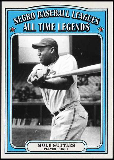 WHEN TOPPS HAD (BASE)BALLS!: NEGRO LEAGUE LEGENDS- MULE SUTTLES
