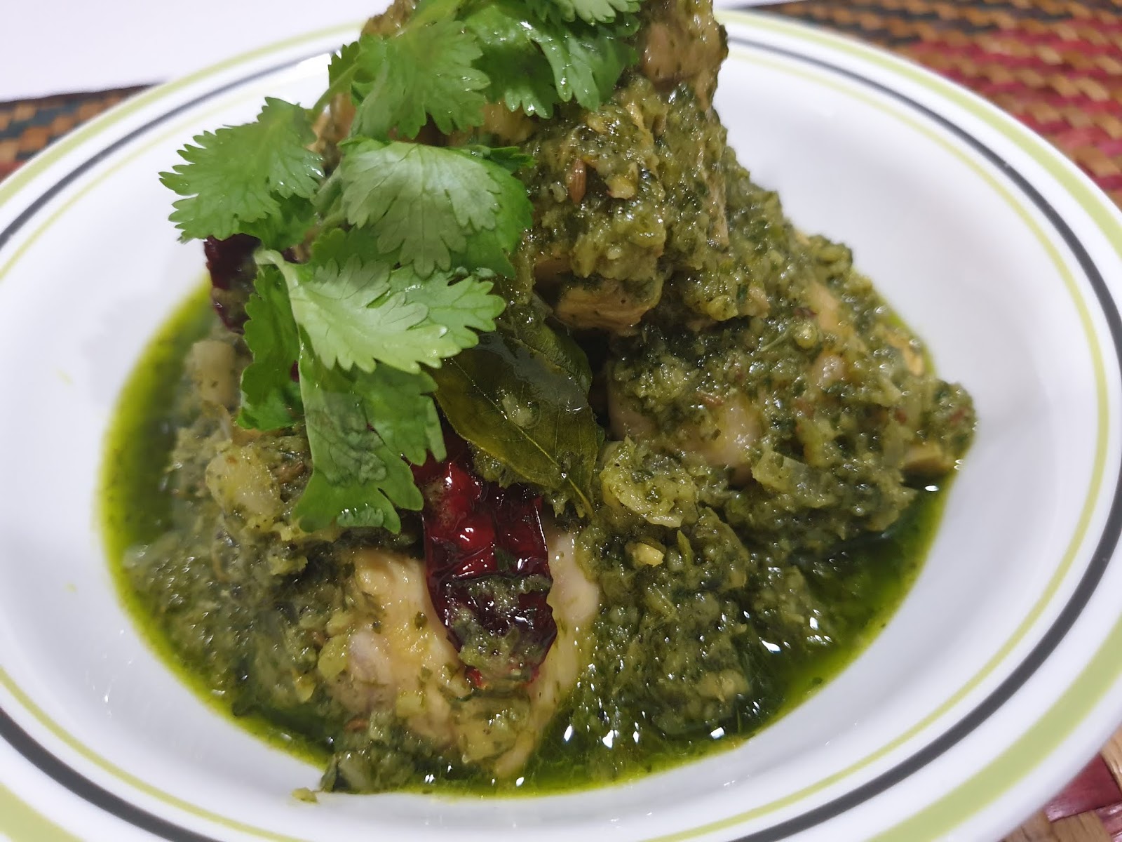 ZULFAZA LOVES COOKING: Kari Hijau Goa (Goan Green chicken curry)