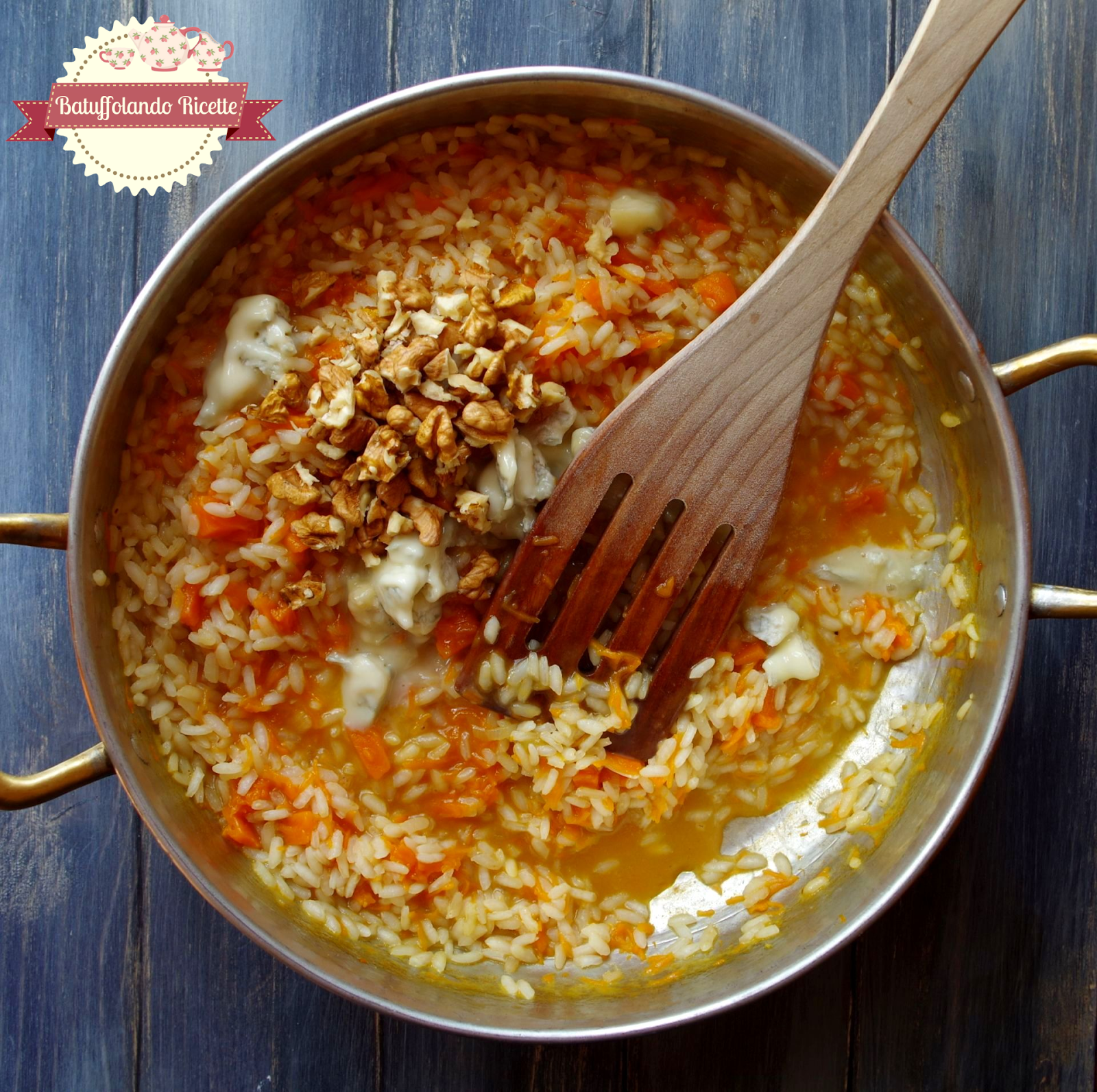 Batuffolando Ricette: Risotto cremoso alla zucca, gorgonzola di Novara ...