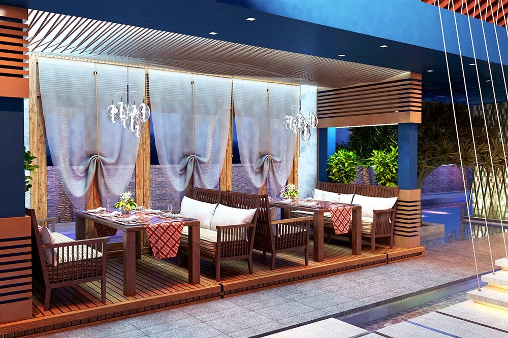 SKETCHUP TEXTURE: Sketchup free 3d model tropical restaurant - shop #4